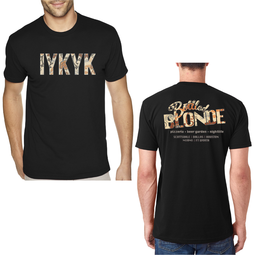 Mens Iykyk Shirt Bottled Blonde Store 2318